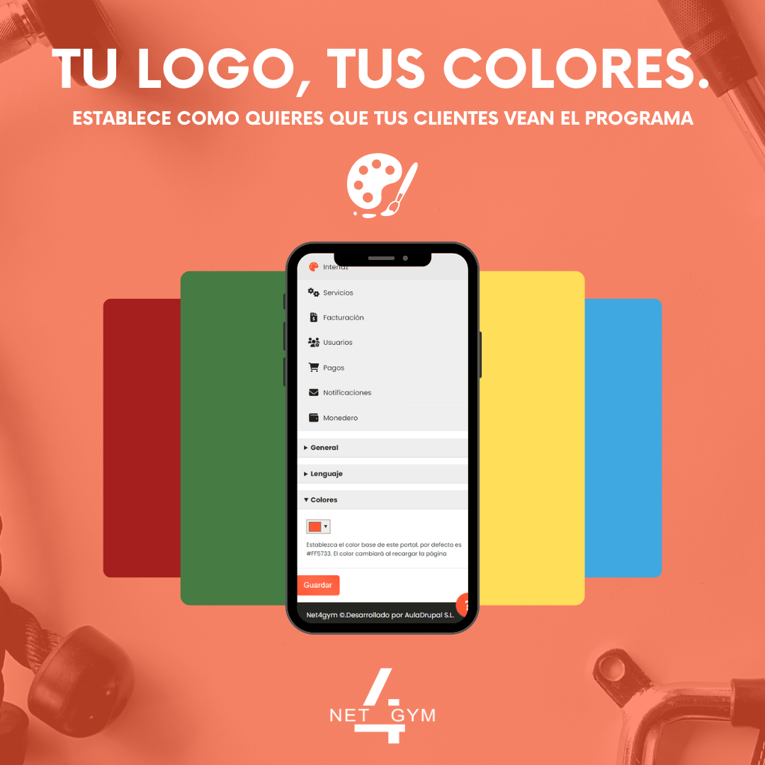 Tu logotipo, tus colores | NetForGym